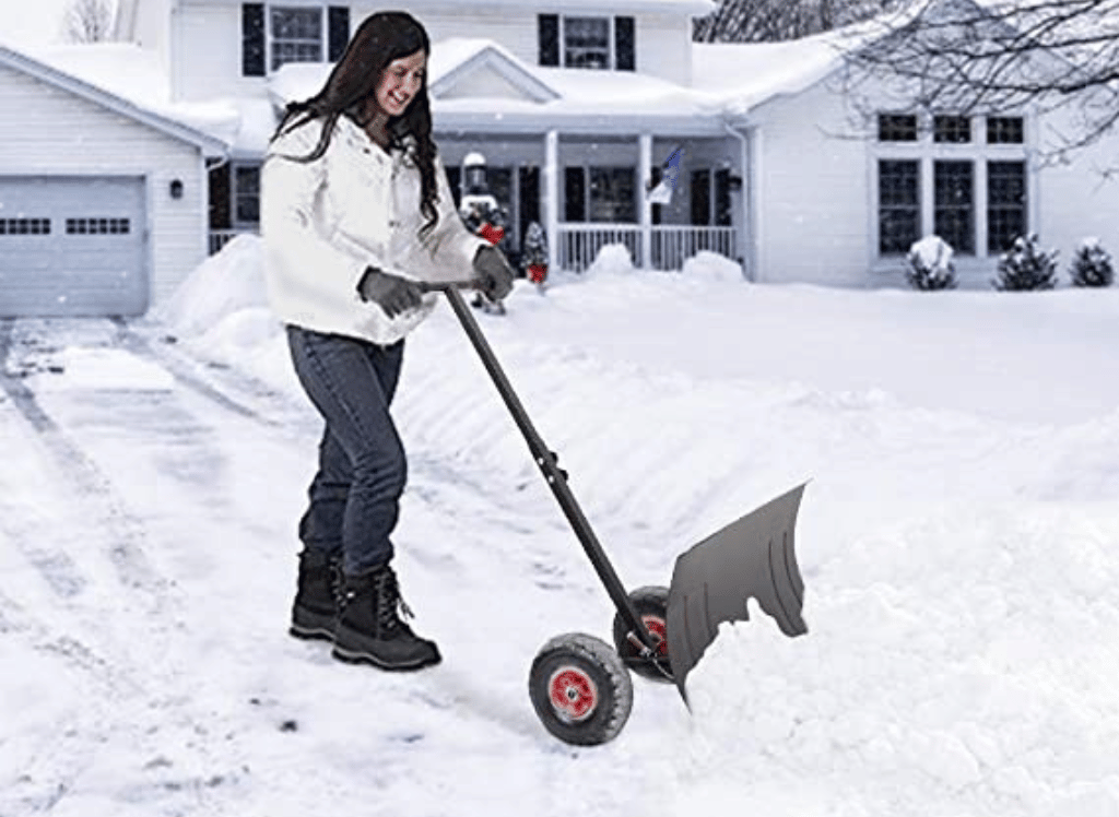 Snow Shoveling Made Easier Use a Snow Shovel with Wheels