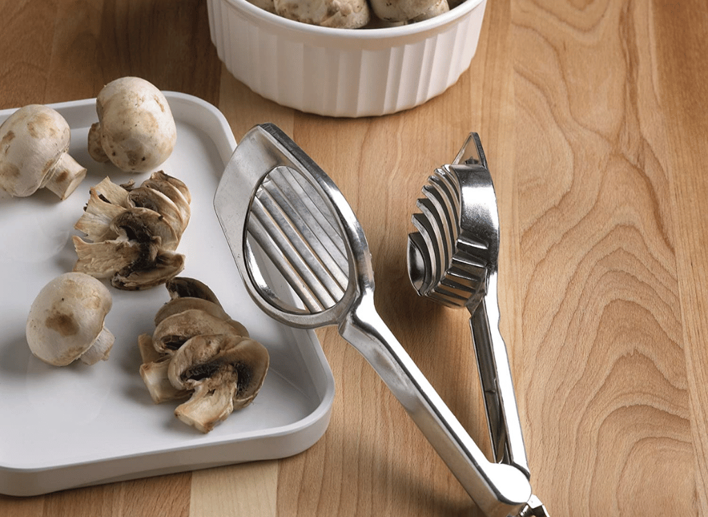 Slicing Mushrooms Quickly and Easily with a Mushroom Slicer