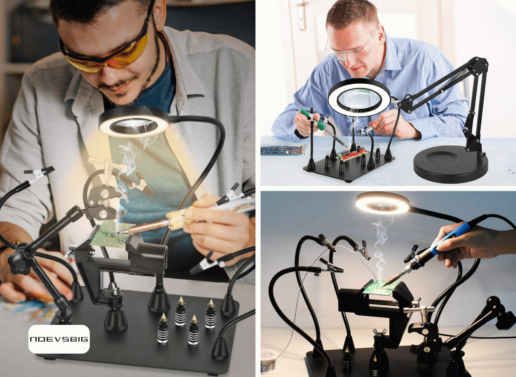 NOEVSBIG PCB Circuit Board Holder For Precision Work